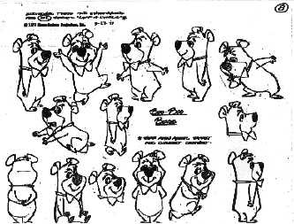 estáticas; in-movimento: Model Sheet e Concept Art - Cartoon Network