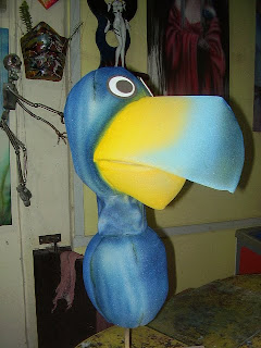 TITERE TIPS: asi nace un titere bocon con forma de pajarraco