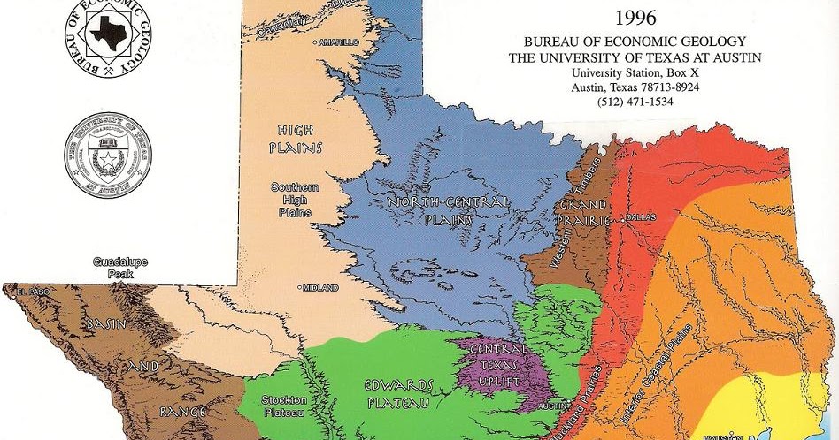 Texas Geology and Catastrophic Geology: Texas Geologic Physiographic ...