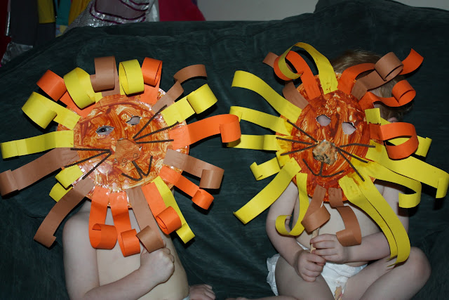 Kids Love Craft: Lion Mask activity with add on nose and rolled mane
