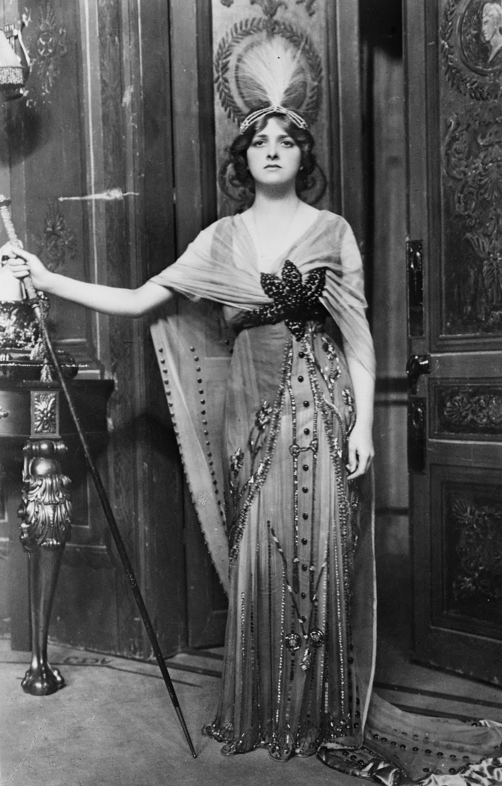 Vintage Ephemera: Actress Gladys Cooper in fancy-dress costume