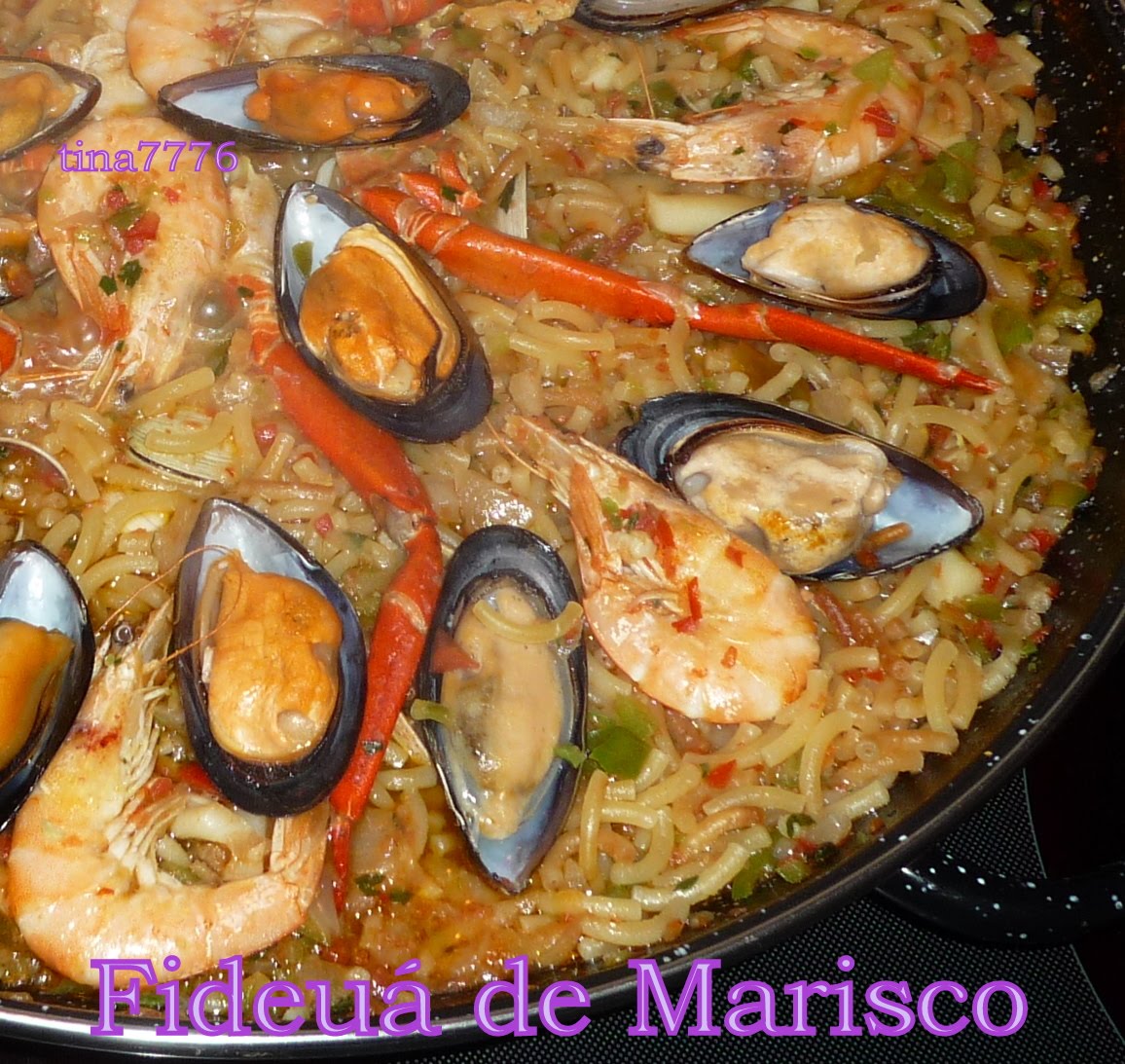Fideua de marisco ~ Al Rincón de Cocinar