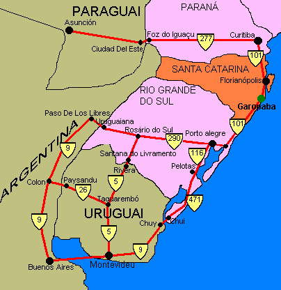 Playas de Brasil: Mapas de Garopaba