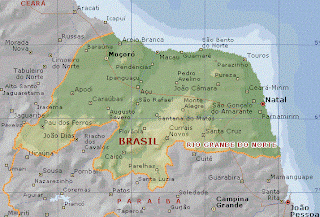 Playas de Brasil: Estado de Rio Grande do Norte (Mapas)