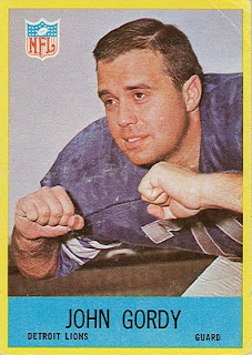 1967 Football Cards: Detroit Lions
