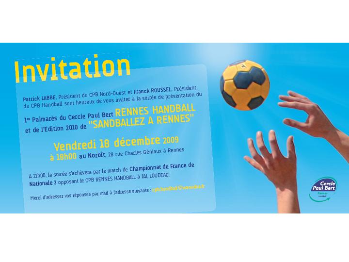 Cercle Paul Bert Handball Equipes 4, 5, 6: novembre 2009