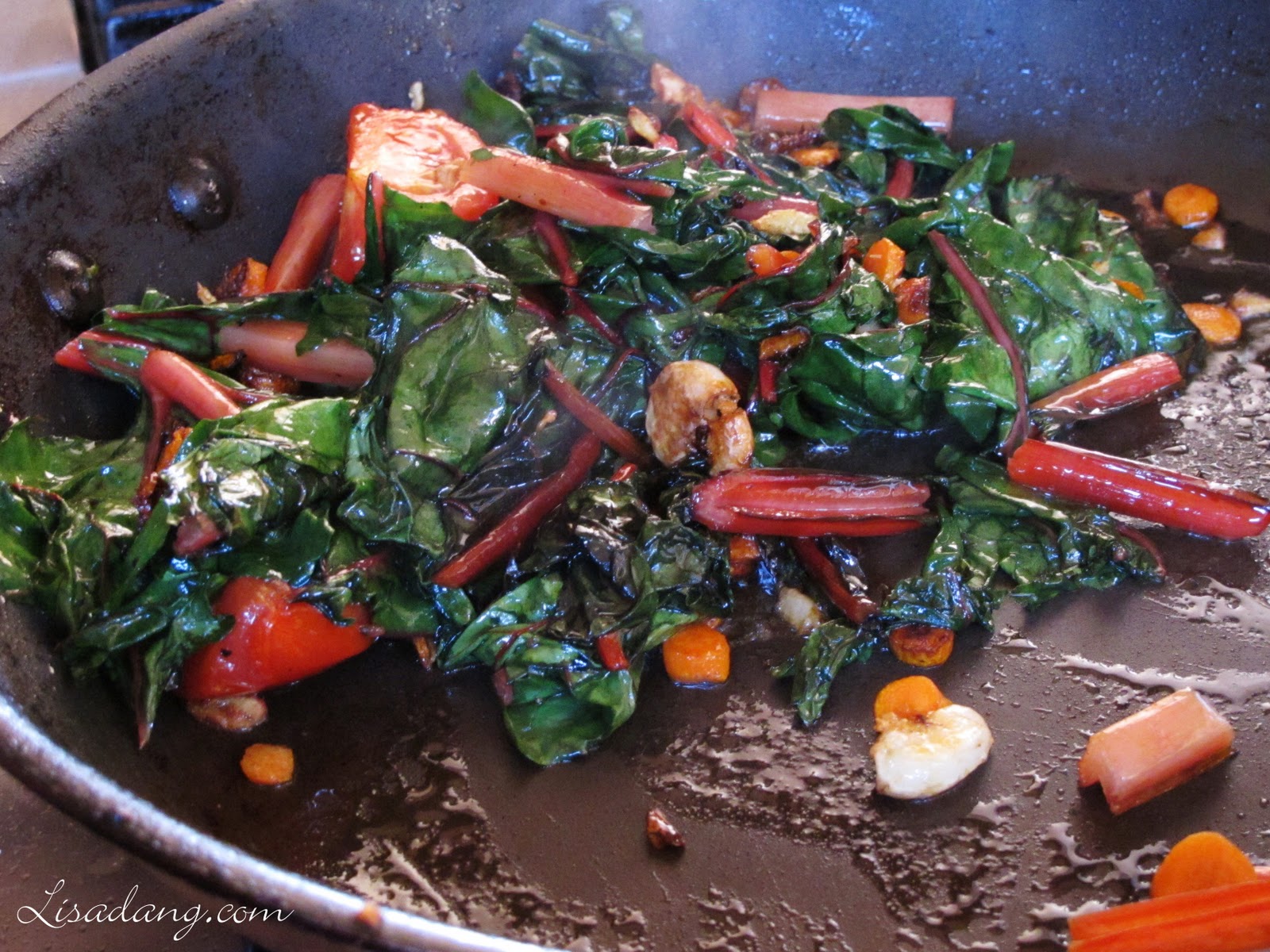 Dang It Delicious: Seared Red Chard