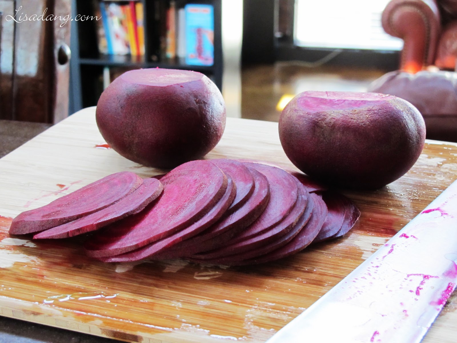 Dang It Delicious: Roasted Beet Chips