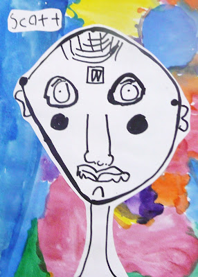 Art by Erin Leigh: Kindergarten Self Portraits