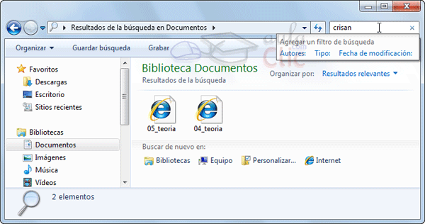 WINDOWS 7: La Busqueda