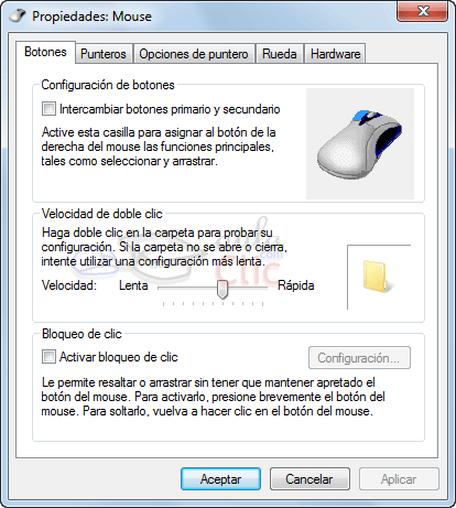 WINDOWS 7: Configurar el ratón y el panel táctil