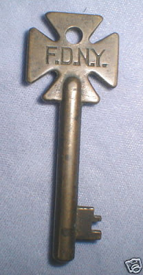 RestraintsBlog: OLD FDNY Alarm FIRE BOX KEY Gamewell BRASS Firefighter