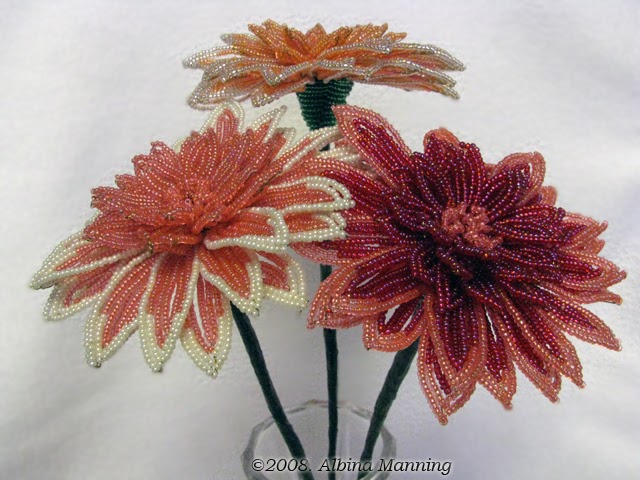 Wire Wrapped Jewelry and More: Beaded Flowers