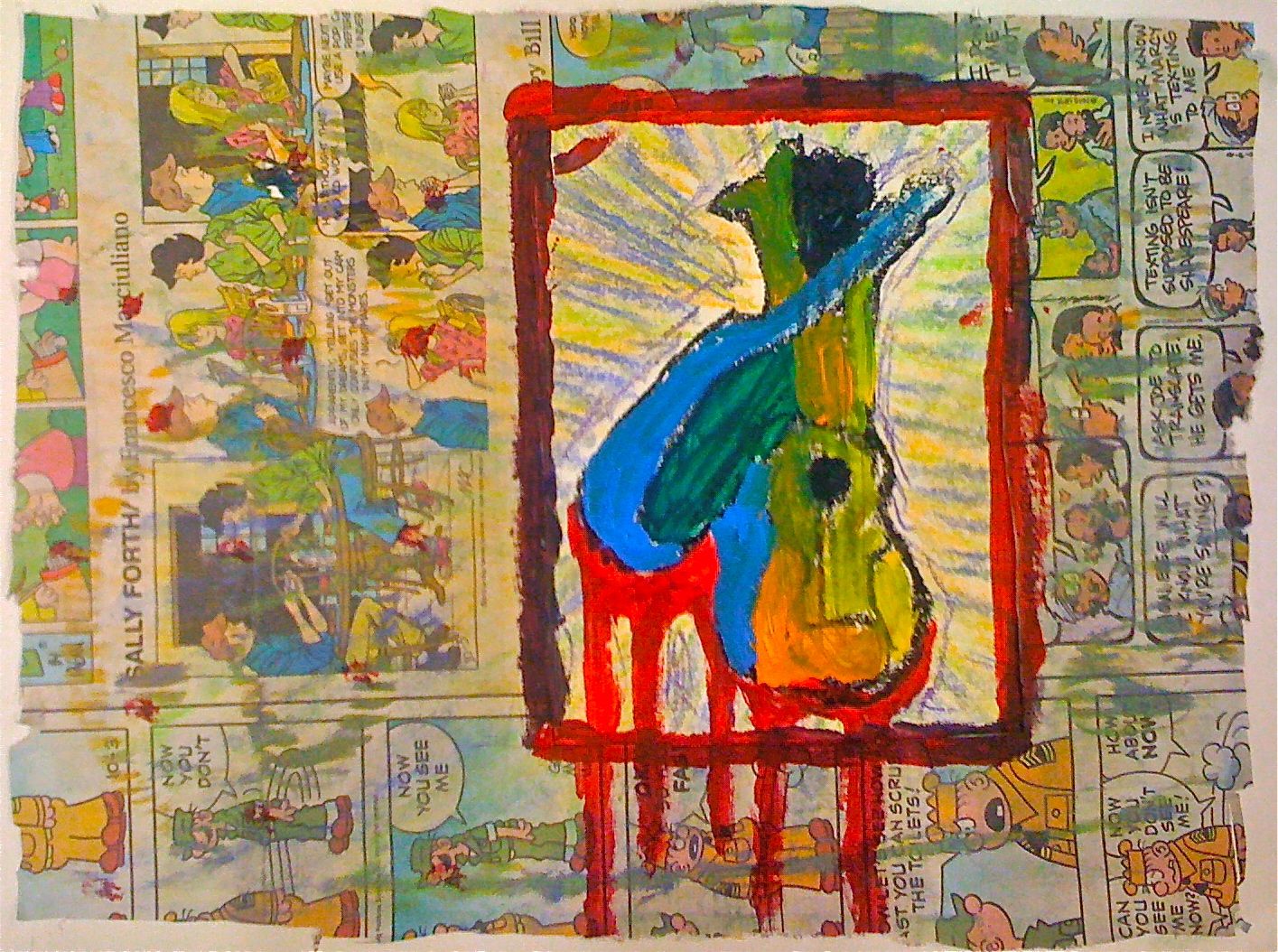 Kids Art Market: Picasso Cubism Guitars