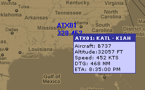 AeroTexas NOTAMS: New ACARS Map