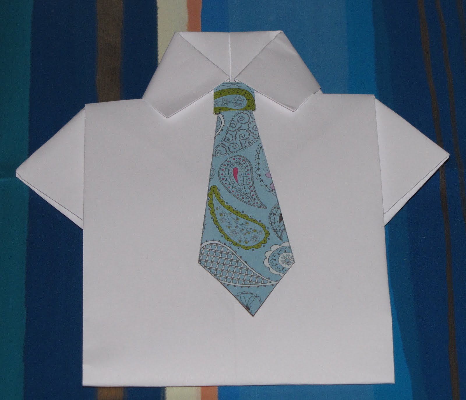 Keeping My Cents ¢¢¢: Origami Father's Day Shirt Card