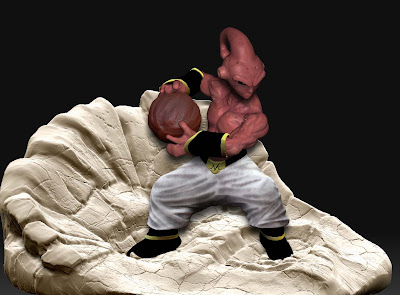 Richard Oei 3D modeling portfolio: Boo (Dragon Ball Z)