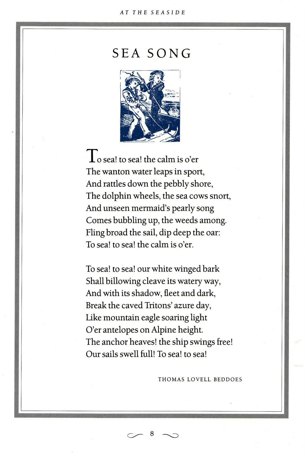 the marlowe bookshelf: A Child's Treasury of Seaside Verse