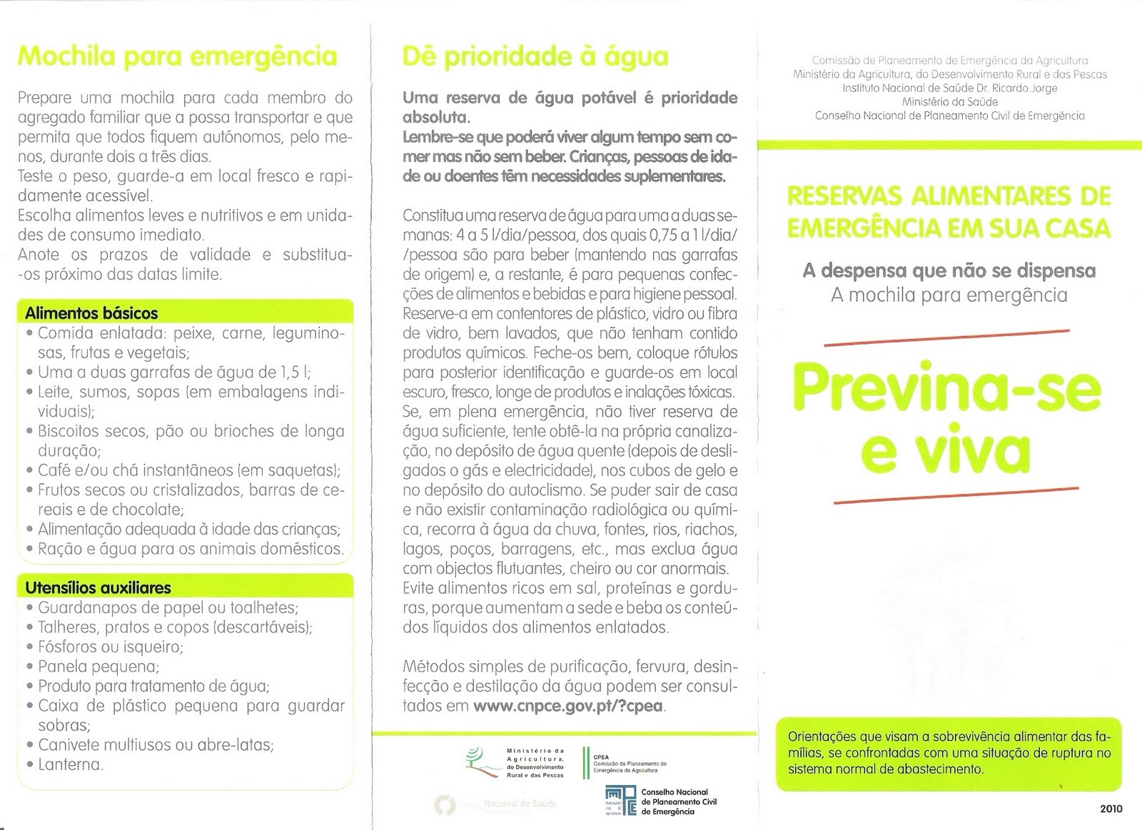 .: Previna-se e viva!