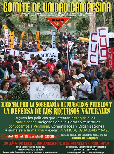 2008-04. Grand Peasant March: 30 years of the CUC | MiMundo.org