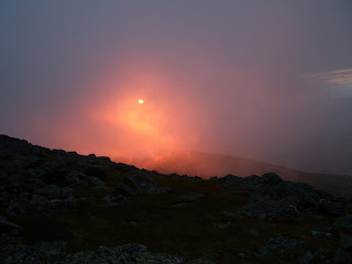 Hiking in the White Mountains: The Great Gully and the Setting Sun