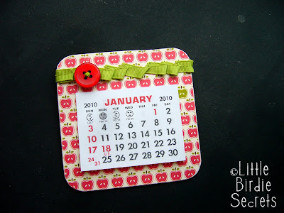 mini calendar magnets | Little Birdie Secrets