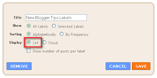 How To Make A Dropdown List Label Menu (I) | New Blogger Tips For Us ...