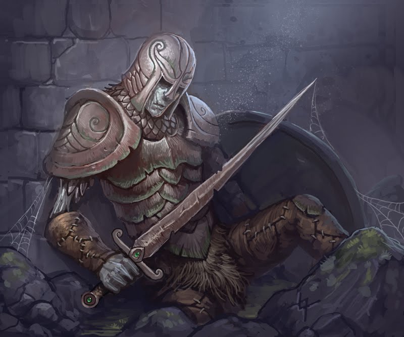 Andrew Olson Illustration Dungeonquest Dead Adventurer