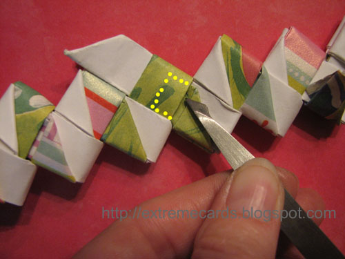 Recycled Mail "Gum Wrapper Chain" Woven Bracelet