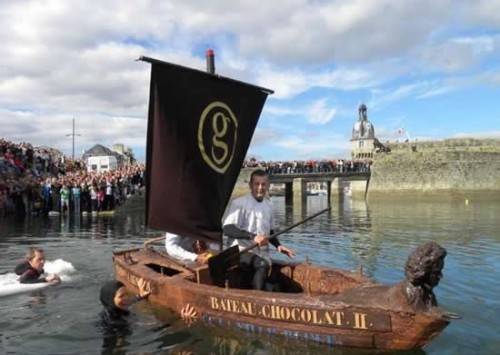 N.ELANGO: Amazing River Boat Made by Chocolate