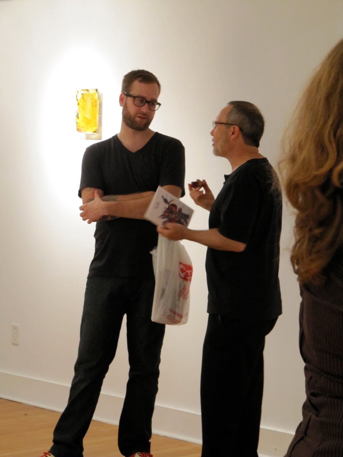 CUNY QUEENS COLLEGE MFA ART: WILLIAM STEINMAN MFA THESIS SHOW: ACID BLACK-EAGLE RED OPENING