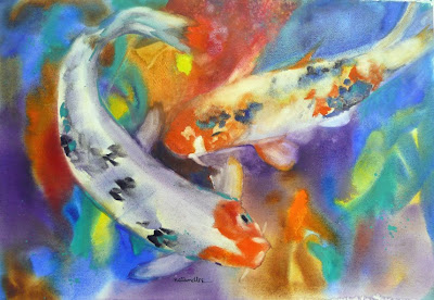 Nancy Standlee Fine Art: Cheng-Khee Chee Workshop ~ Day 2 ~ Koi