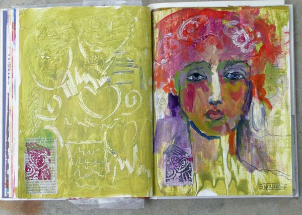 Nancy Standlee Fine Art: Altered Book ~ Art Journaling Workshop ~ Love ...