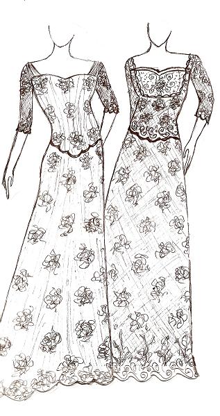 desain gaun pesta | NitaDesign