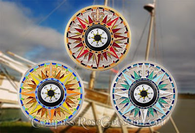 NewGeocoins.com: Compass Rose 5th Anniversary geocoin