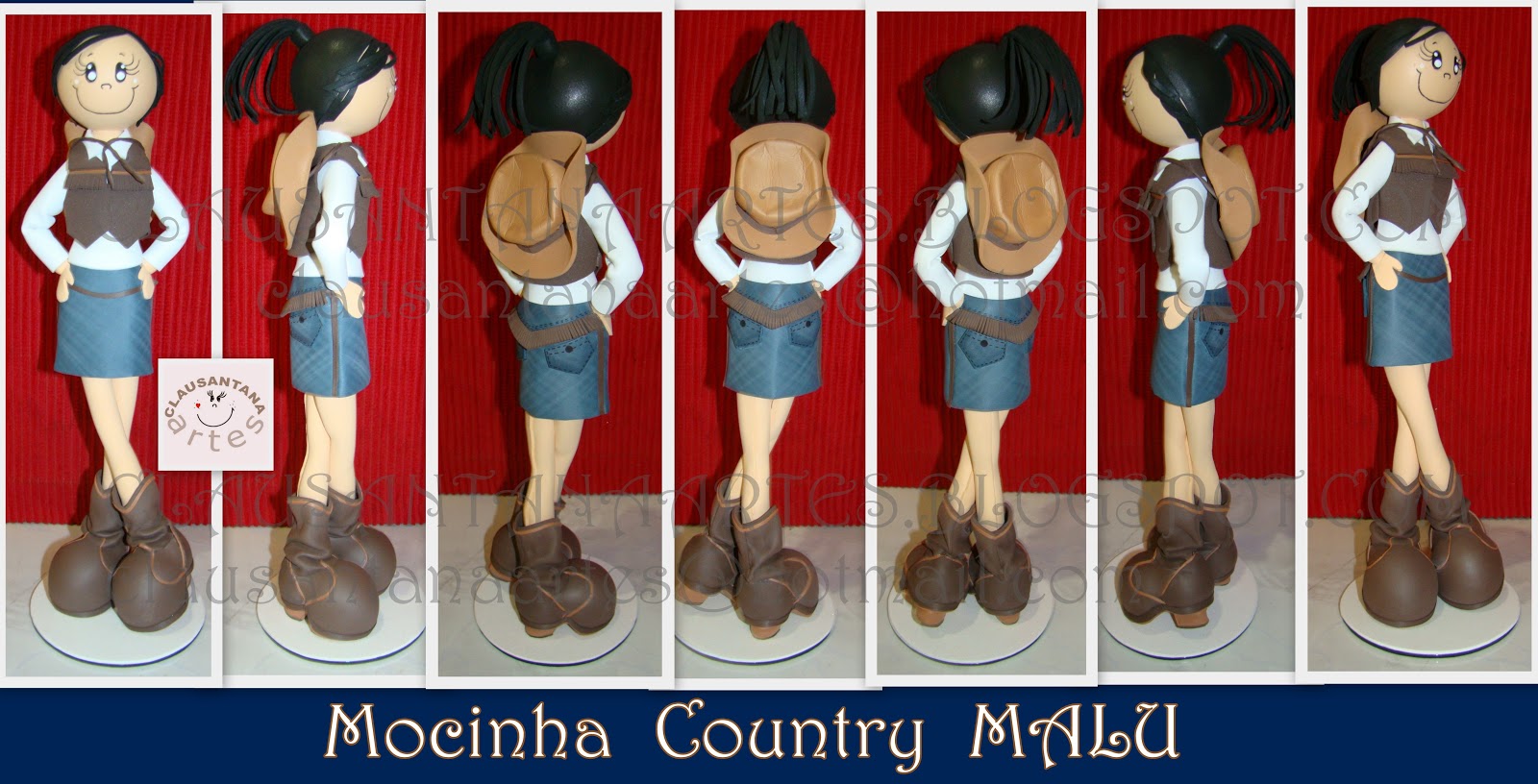 Clau Santana Artes: # MOCINHA COUNTRY MALU