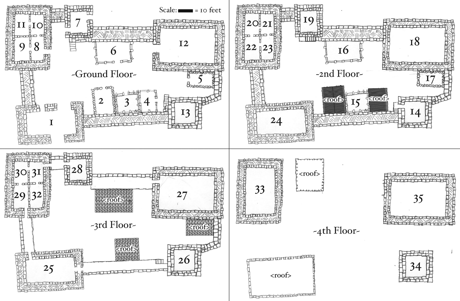 Aeons & Augauries: Small Castle Map