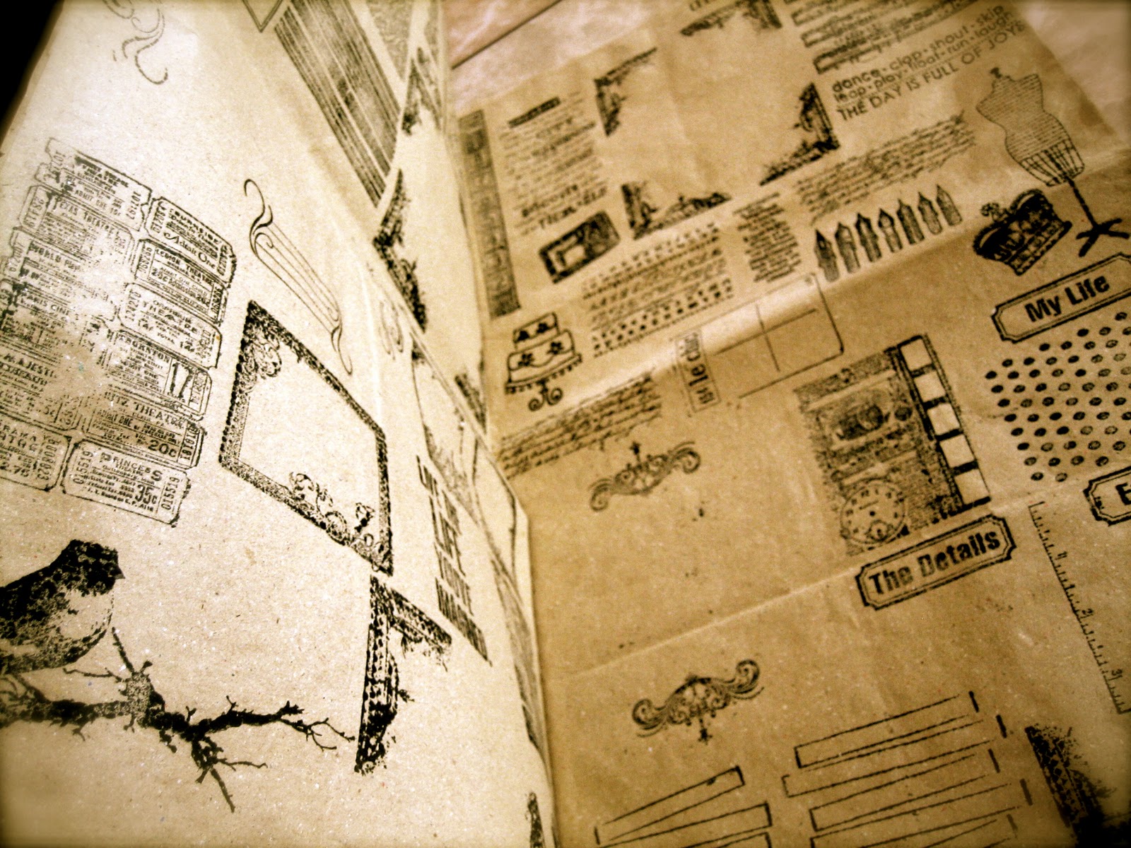 Paper Crafts with KraftyMom: STAMPS NEWSPAPER PROJECT: "The CRAFT Daily