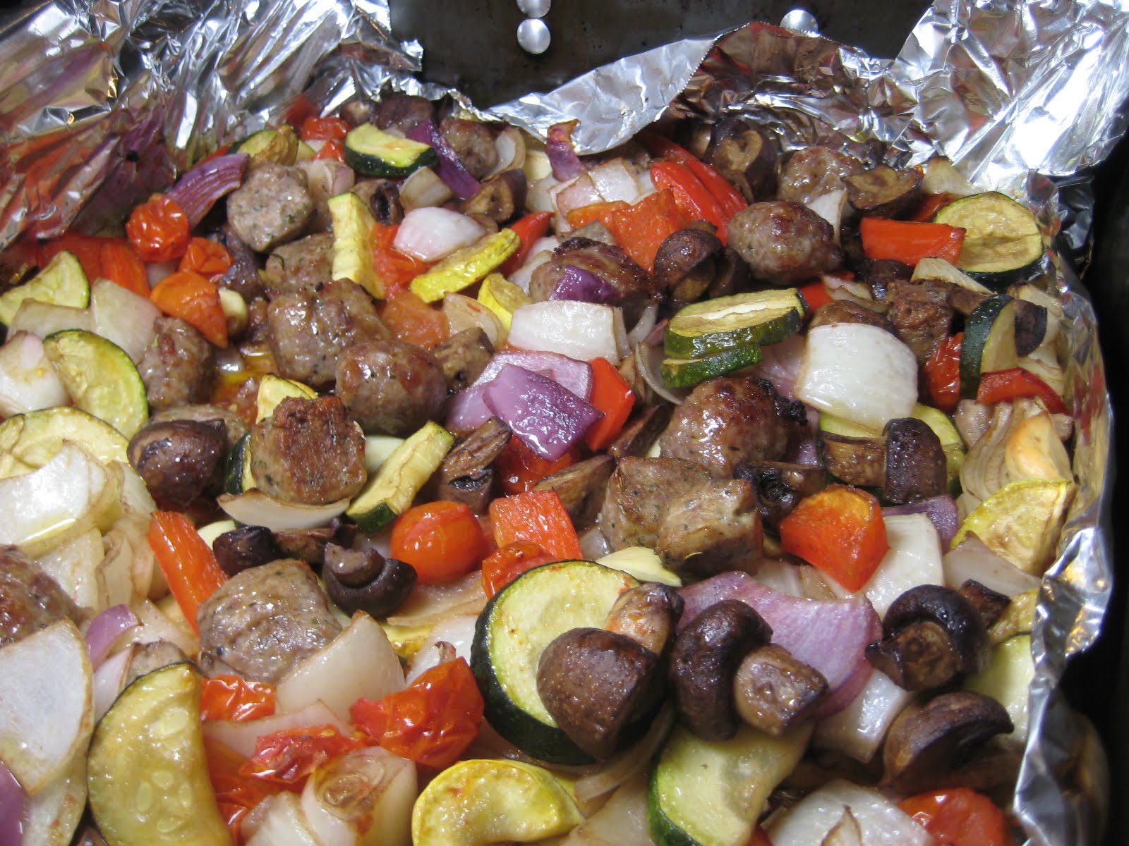 The Greasy Skillet: Roasted Vegetables and Pasta