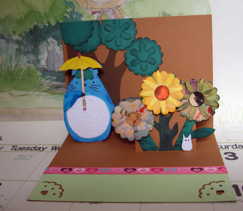 Acornbud's Yarns: Totoro Pop Up Card Number 2