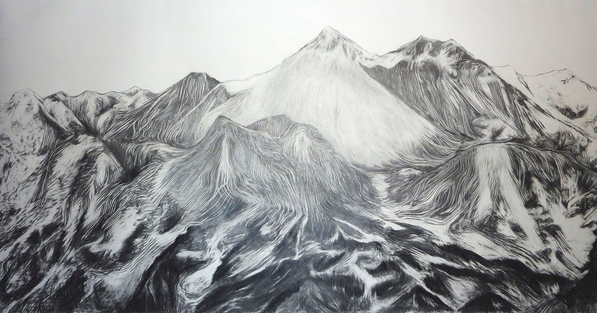 ONE NEW DRAWING A DAY: mount everest