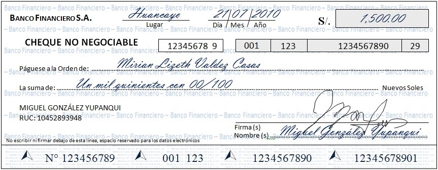 EL CHEQUE - Clase Contable