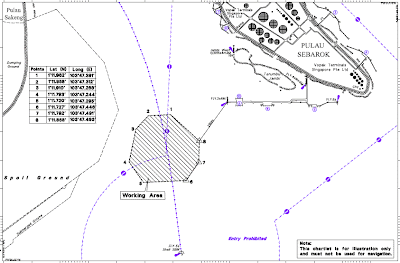 wild shores of singapore: Repair works at Pulau Sebarok on Shell SBM ...