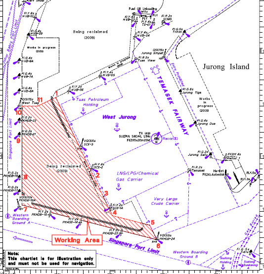 wild shores of singapore: Massive Tuas reclamation continues until Nov 10