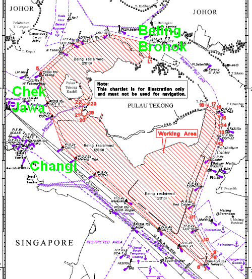 wild shores of singapore: Massive reclamation at Pulau Tekong continues ...