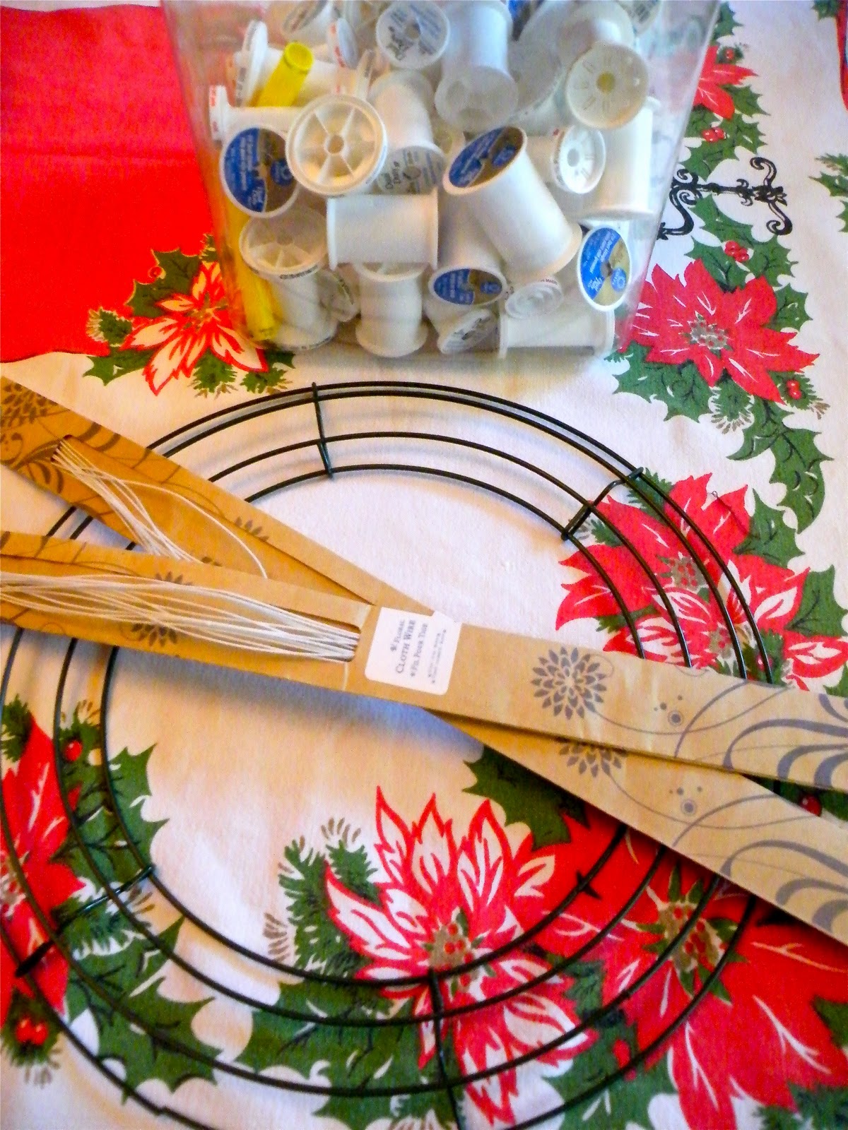 ModernJune: Recycled Spool Wreath