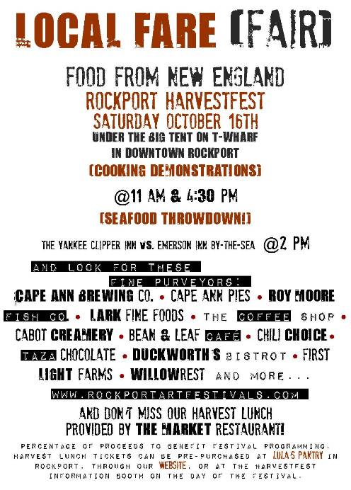 Rockport Festivals: HarvestFest Highlight: Local Fare Fair