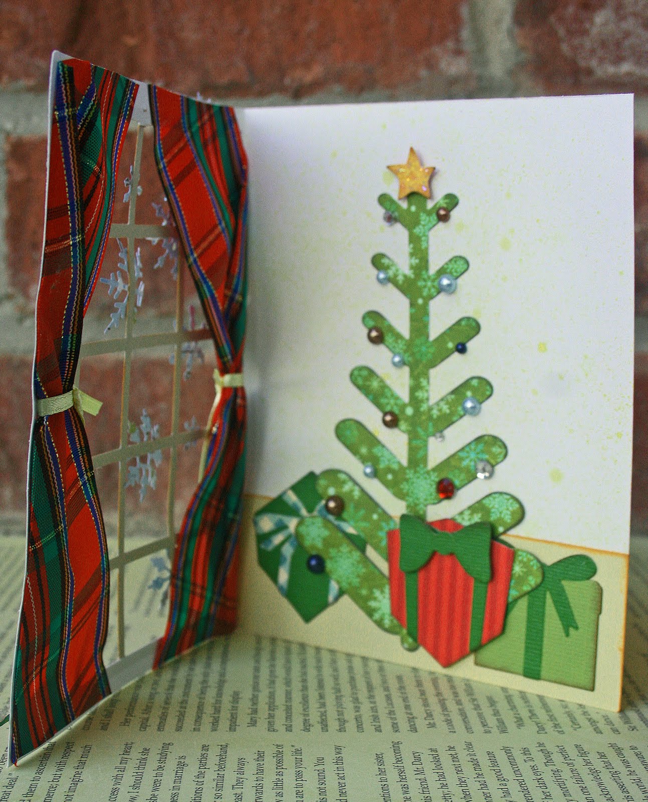 Christmas Window Card - Cheery Lynn Designs Inspiration Blog