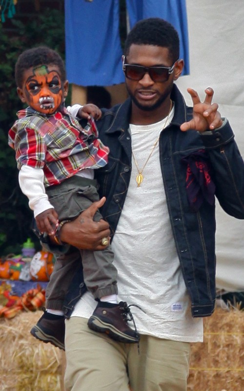 The Diva's Corner: Usher spent his 32nd birthday with his sons Naviyd ...