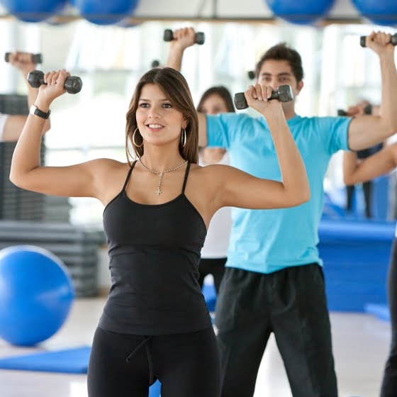 Have you tried a group strength training class lately? Oh and I'm ...